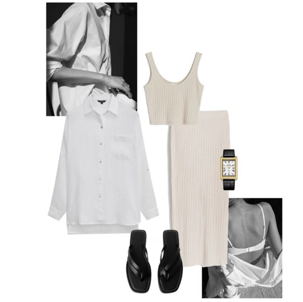 Cartier (wersja przystępna) // zegarek – Rotary // top i spódnica ...